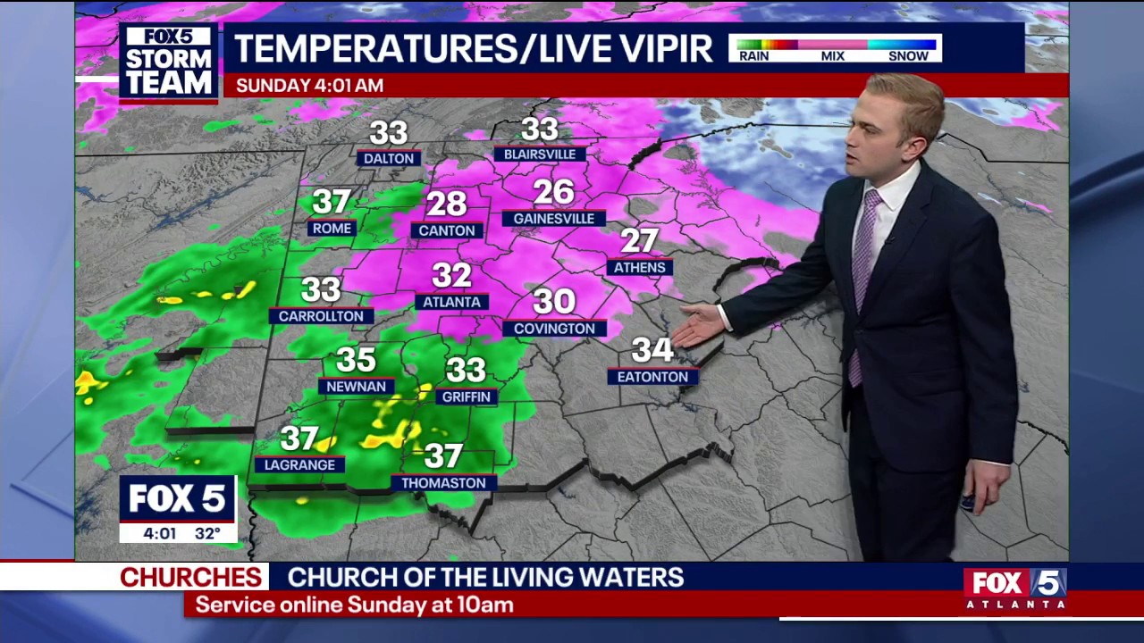 Ice glazes Atlanta: Freezing rain coats metro Atlanta
