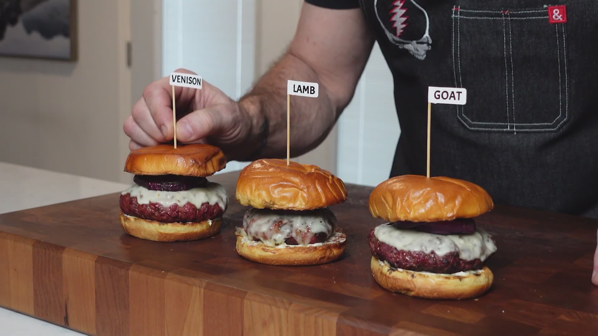 Wild game burger taste test comparison