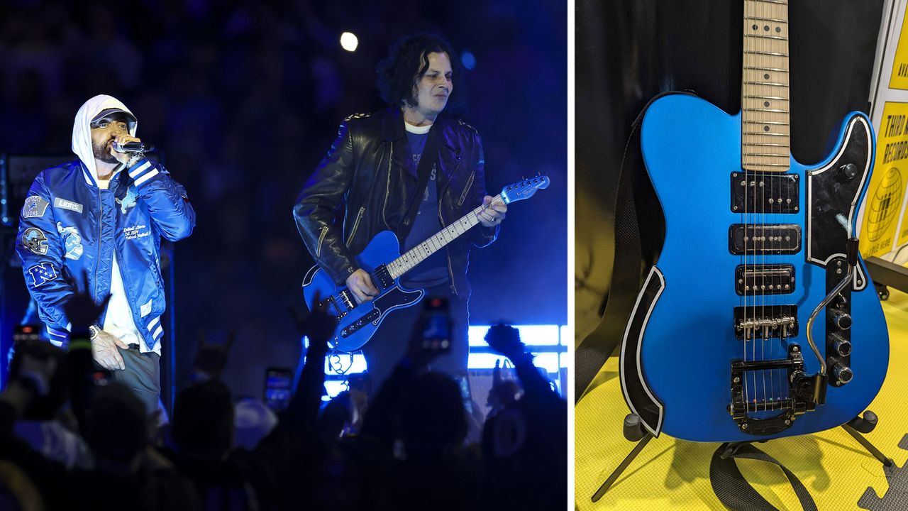 Up-close with Jack White’s NFL halftime show Triplecaster – built just ...