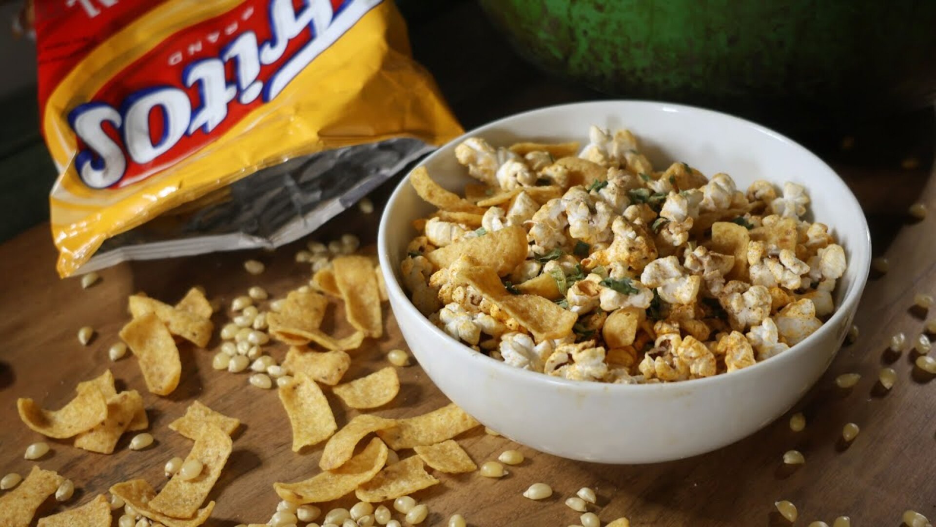 Frito pie-inspired popcorn recipe