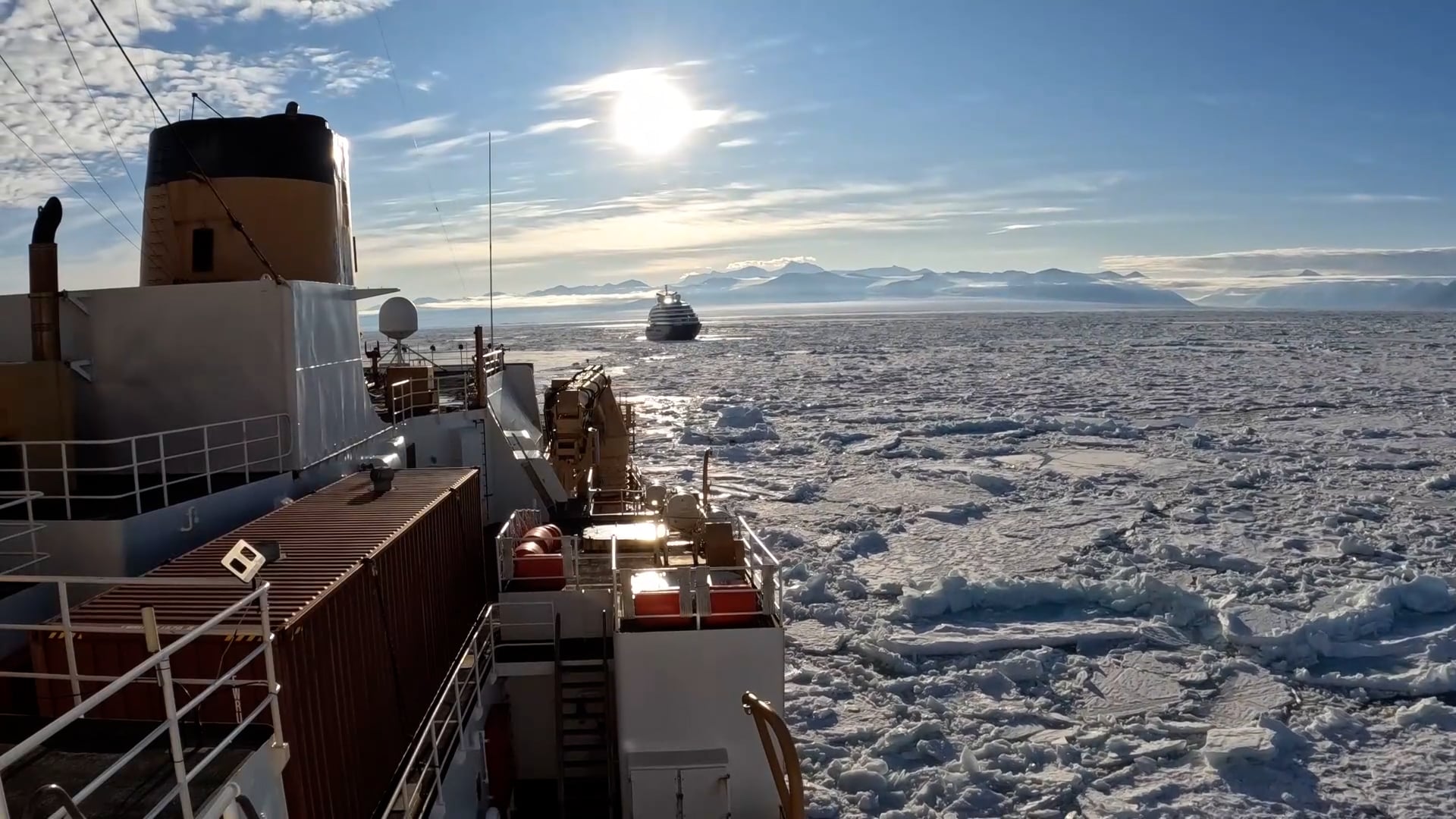 US Coast Guard icebreaker assists cruise ship stuck in Ross Sea