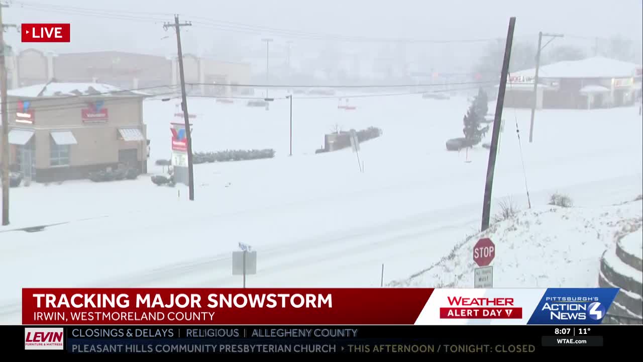 Snowstorm hits western Pennsylvania: See conditions in Westmoreland County