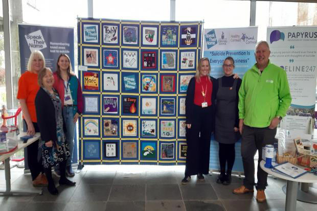 Memorial quilt to raise awareness of suicide prevention in Cornwall