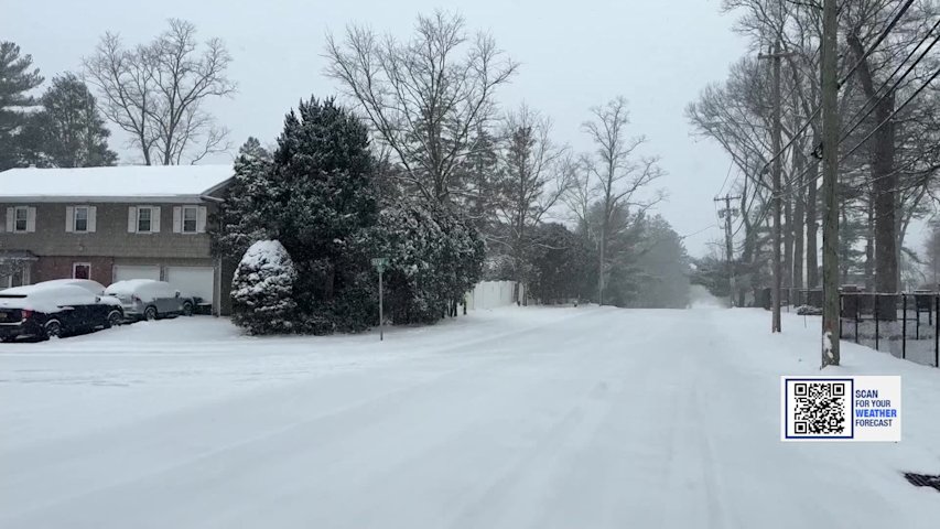 Tracking snowy road conditions in Syosset
