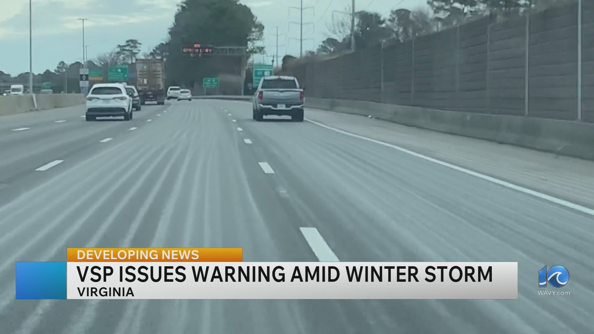 Winter storm causes crashes across Hampton Roads