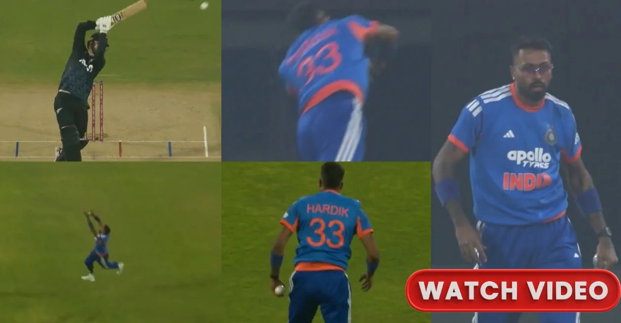 IND vs NZ [WATCH]: Flying Hardik Pandya takes a blinder to remove Devon ...