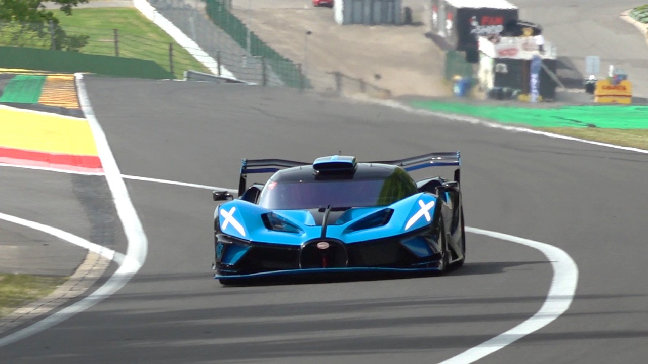 Bugatti Bolide performance on the track at Spa-Francorchamps