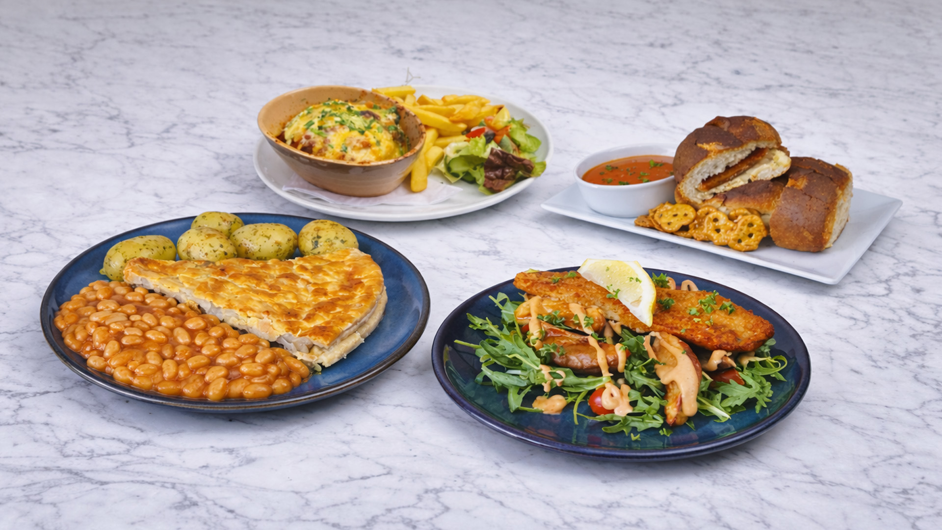 Dinner menu from pub style lasagna to Easter roast beef