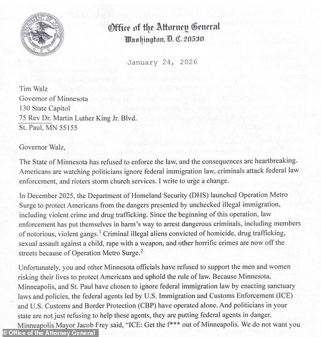 Walz begs Trump to withdraw federal agents and reveals letter setting ...