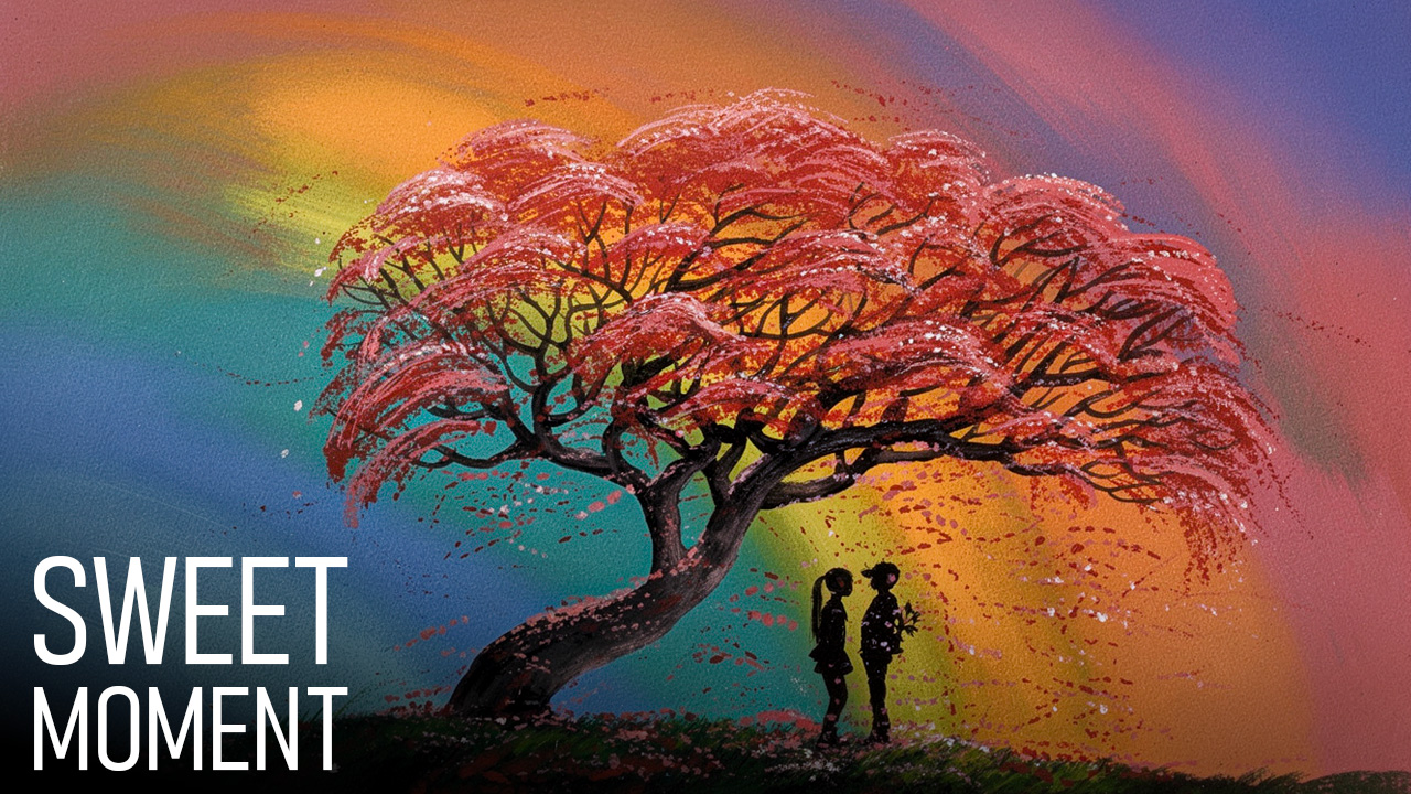Acrylic canvas tutorial: Paint a sweet moment with soft blends