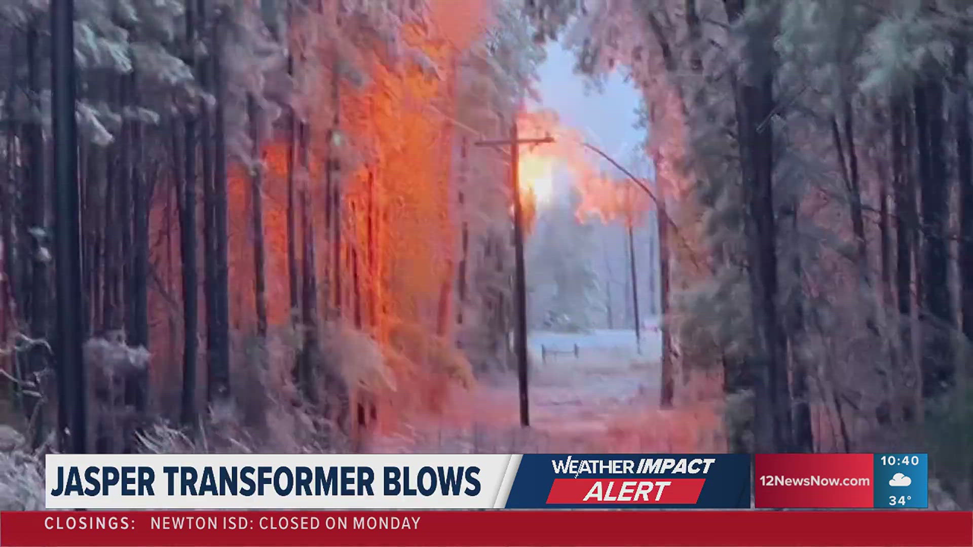 Icy conditions leave thousands without power in Jasper County Sunday ...