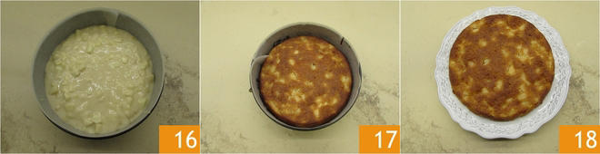 Eggless apple cake