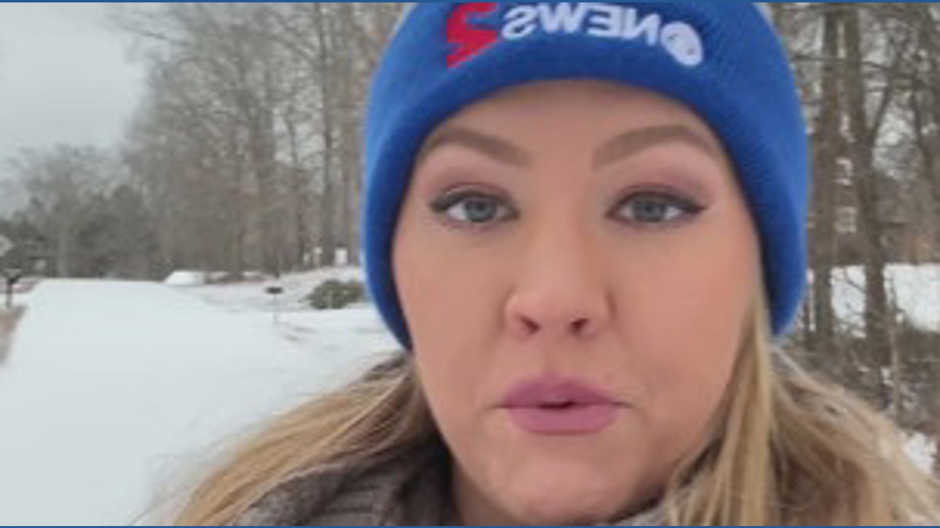 Randolph County neighborhoods are covered in snow!