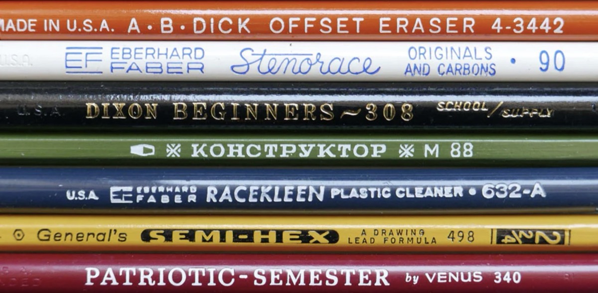 Present & Correct's gallery of pencil typography