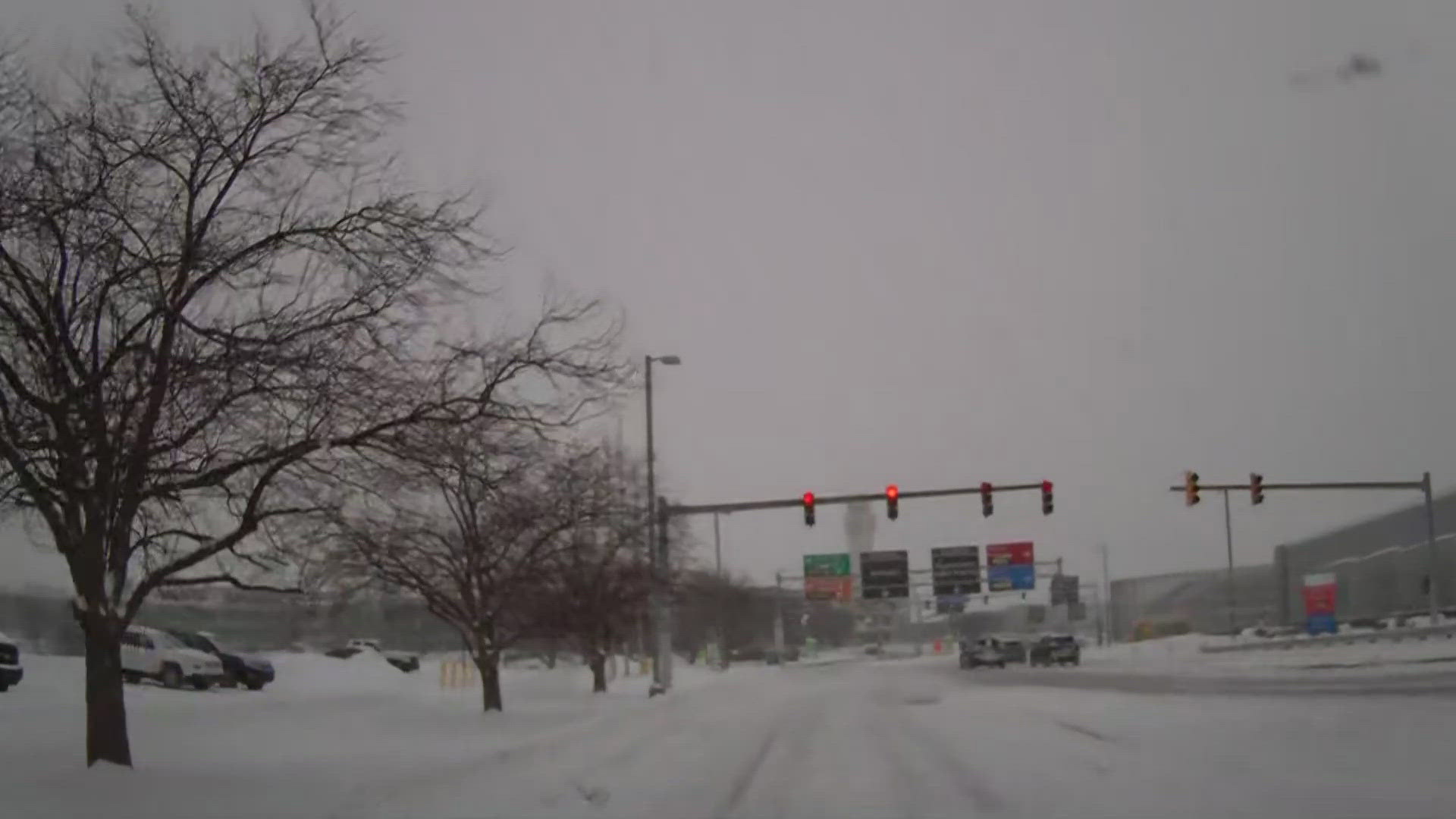 Live look at conditions at Cleveland Hopkins International Airport as ...