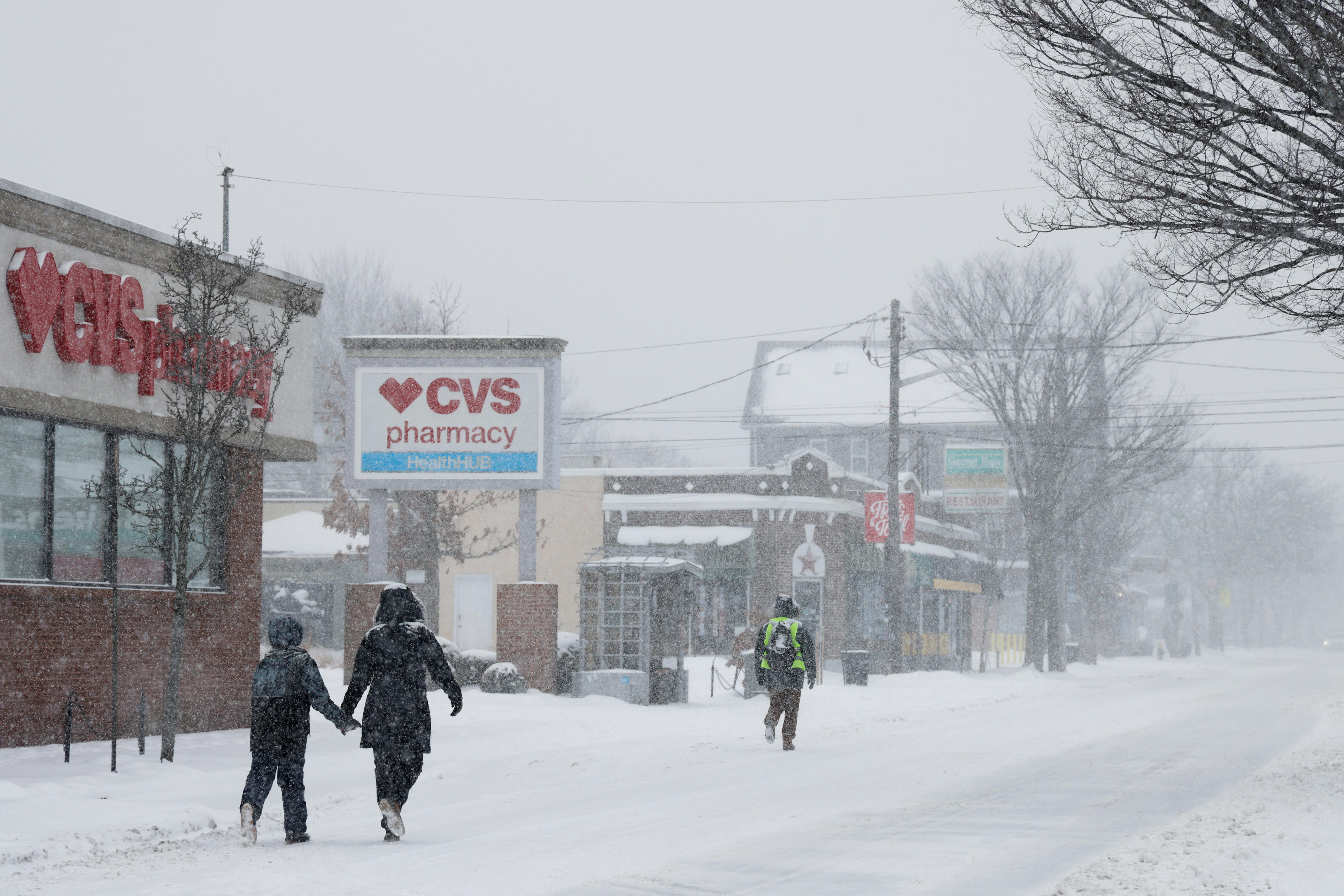 See snowy scenes from Providence, around Rhode Island