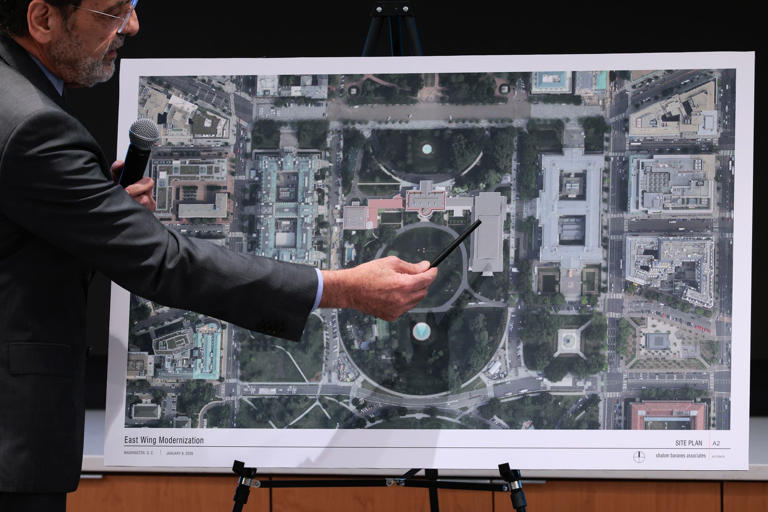 Trump says stopping his ballroom being built would be ‘devastating’