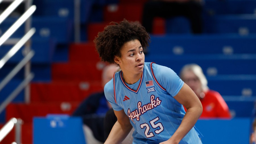 Kansas women’s basketball dominates in round one of the Sunflower Showdown