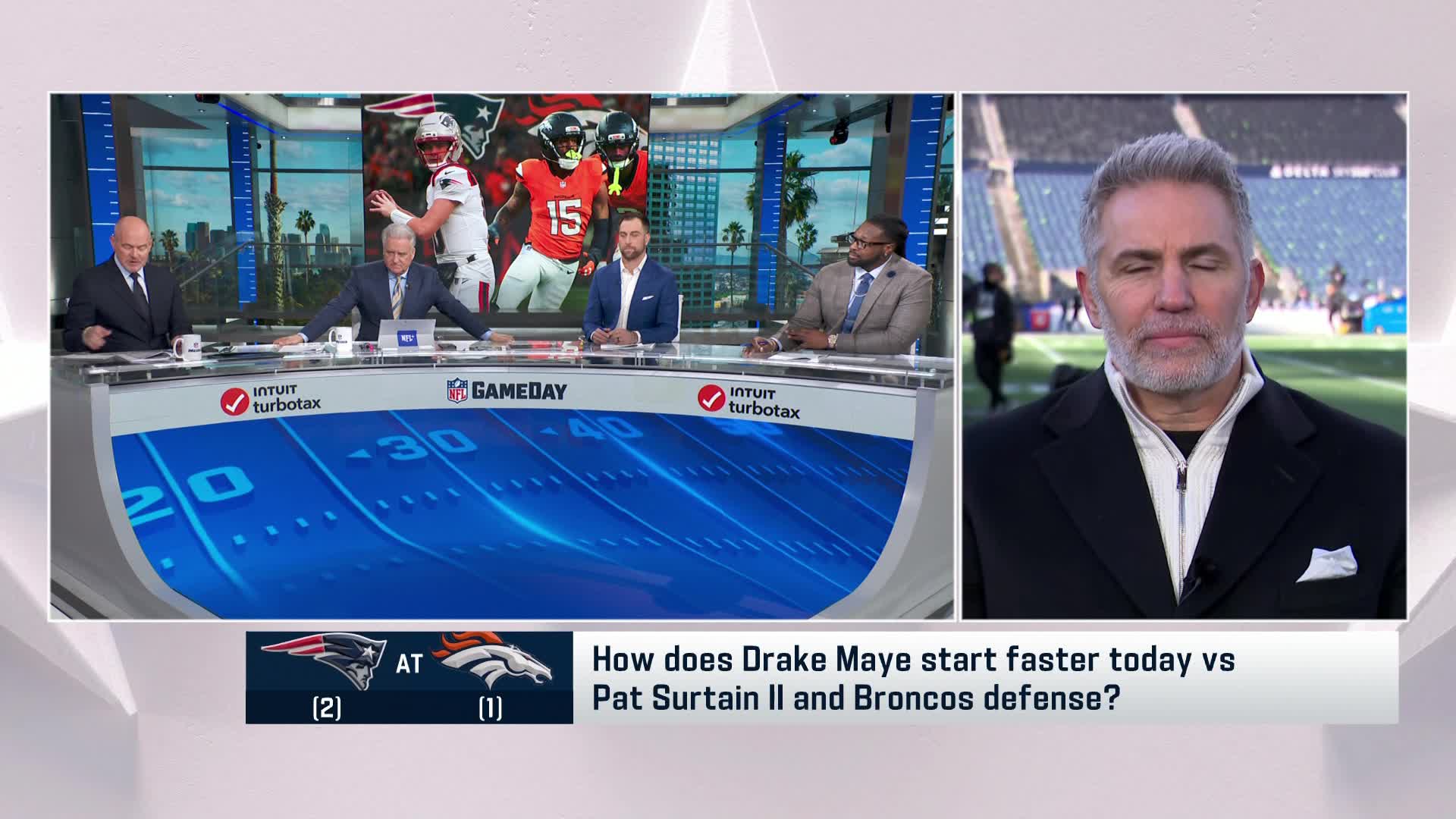 How Drake Maye can get off to a fast start vs. Broncos 'NFL GameDay ...