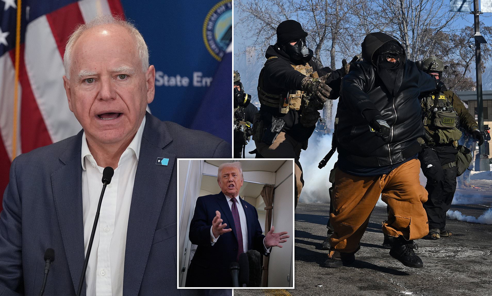 Tim Walz begs Donald Trump to pull federal agents from Minnesota after ...