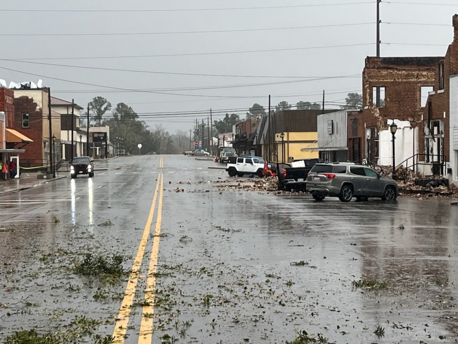 Photos: Possible tornado damage to downtown Geneva