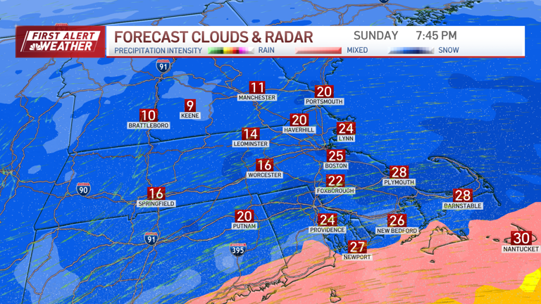 Tracking the storm: Snowfall rates of 2-3 inches an hour expected Sunday