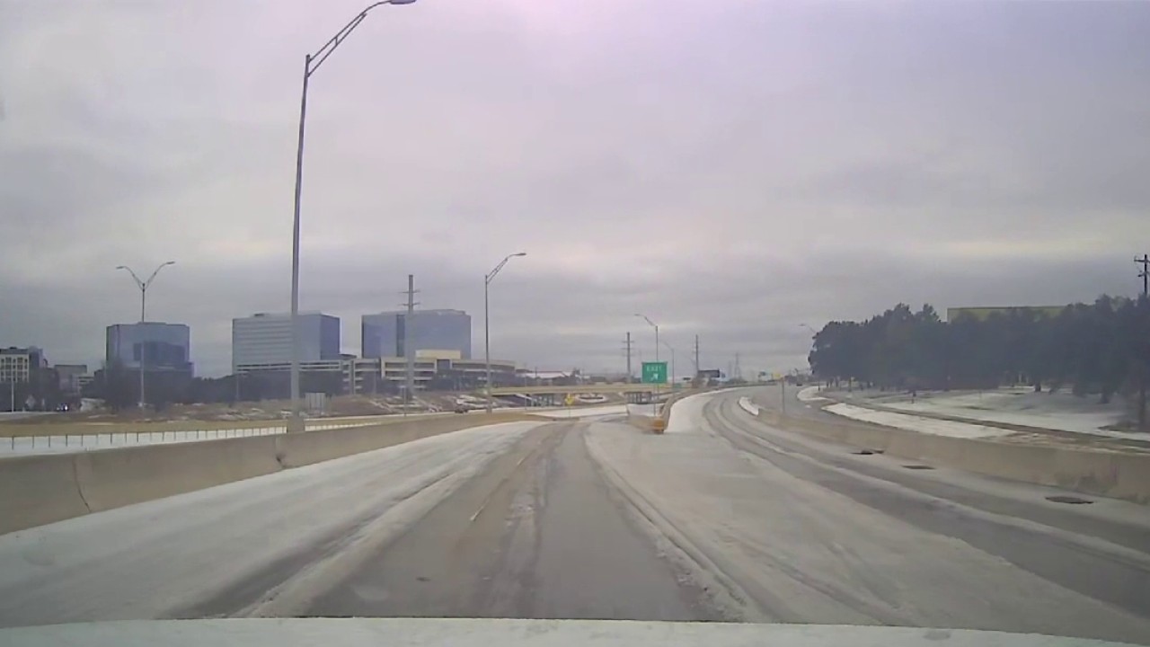 Road conditions in Austin due to winter storm