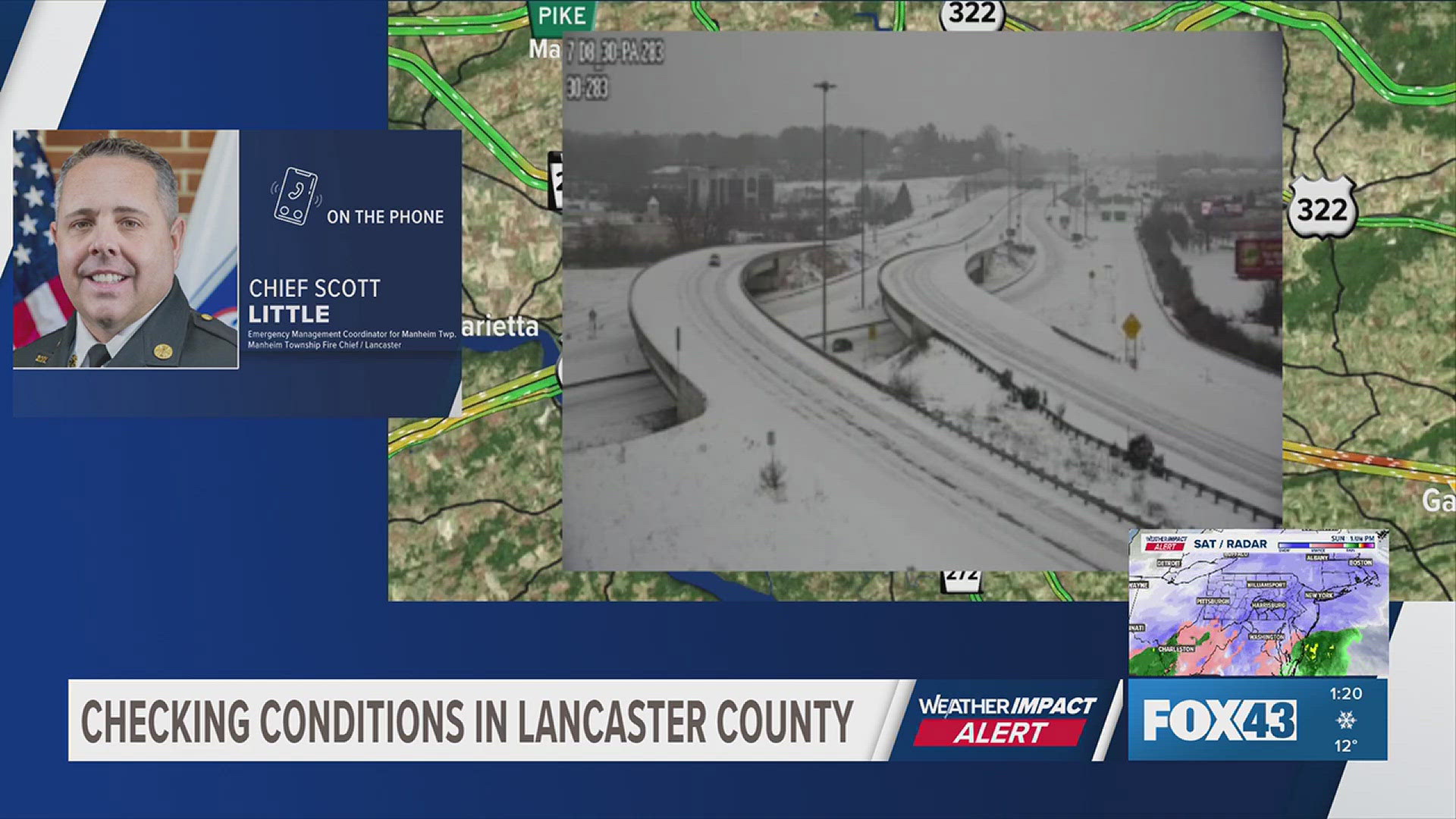 Chief Scott Little provides information on conditions in Lancaster County