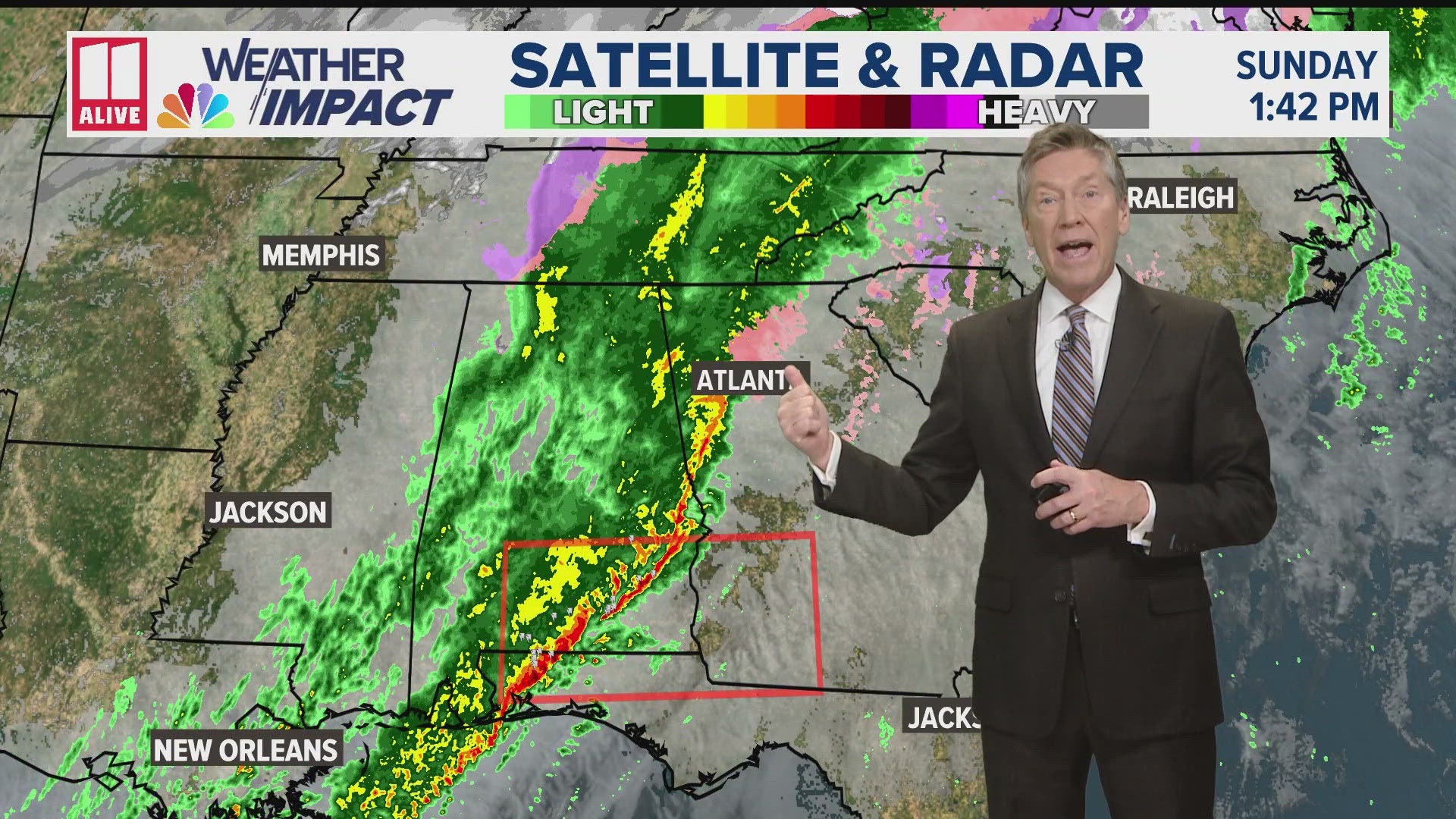 Winter storm in north Georgia | Second wave of precipitation moving in