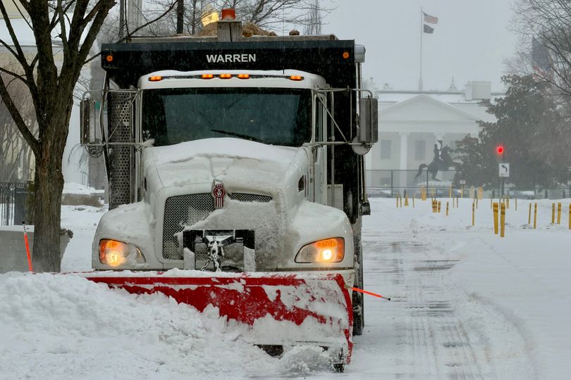 10 images as seven states are battered by US snow storm and left ...