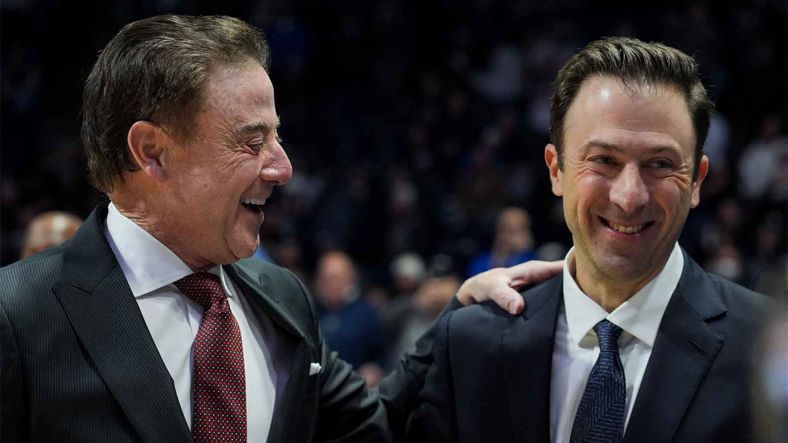 Richard Pitino’s heartfelt reaction to Rick Pitino getting 900th win ...