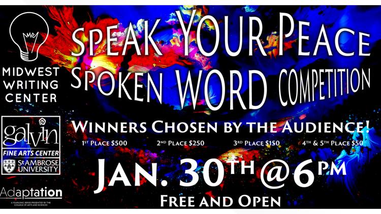 Spoken word competition to bring local writers to St. Ambrose