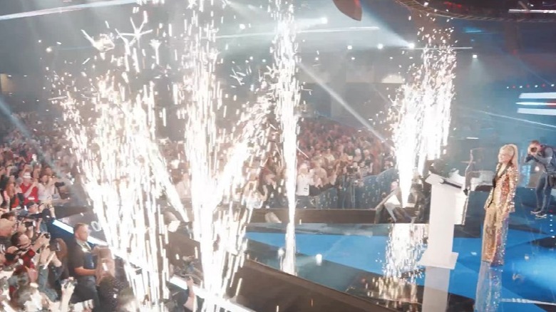 Erika Kirk's gold suit for AmFest 2025 seemingly cost her a pretty penny