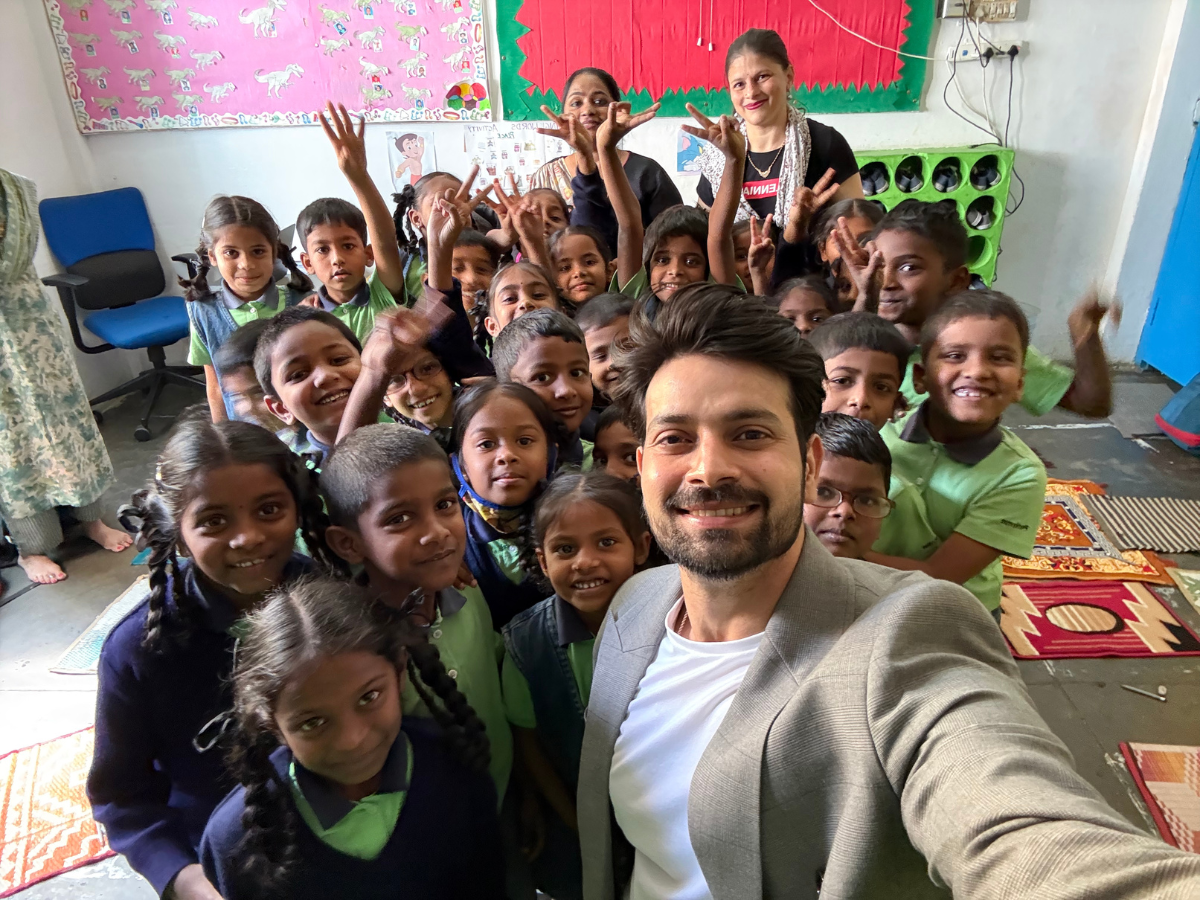 Shevam Singh spends a day of learning and joy with children at Parikrma ...