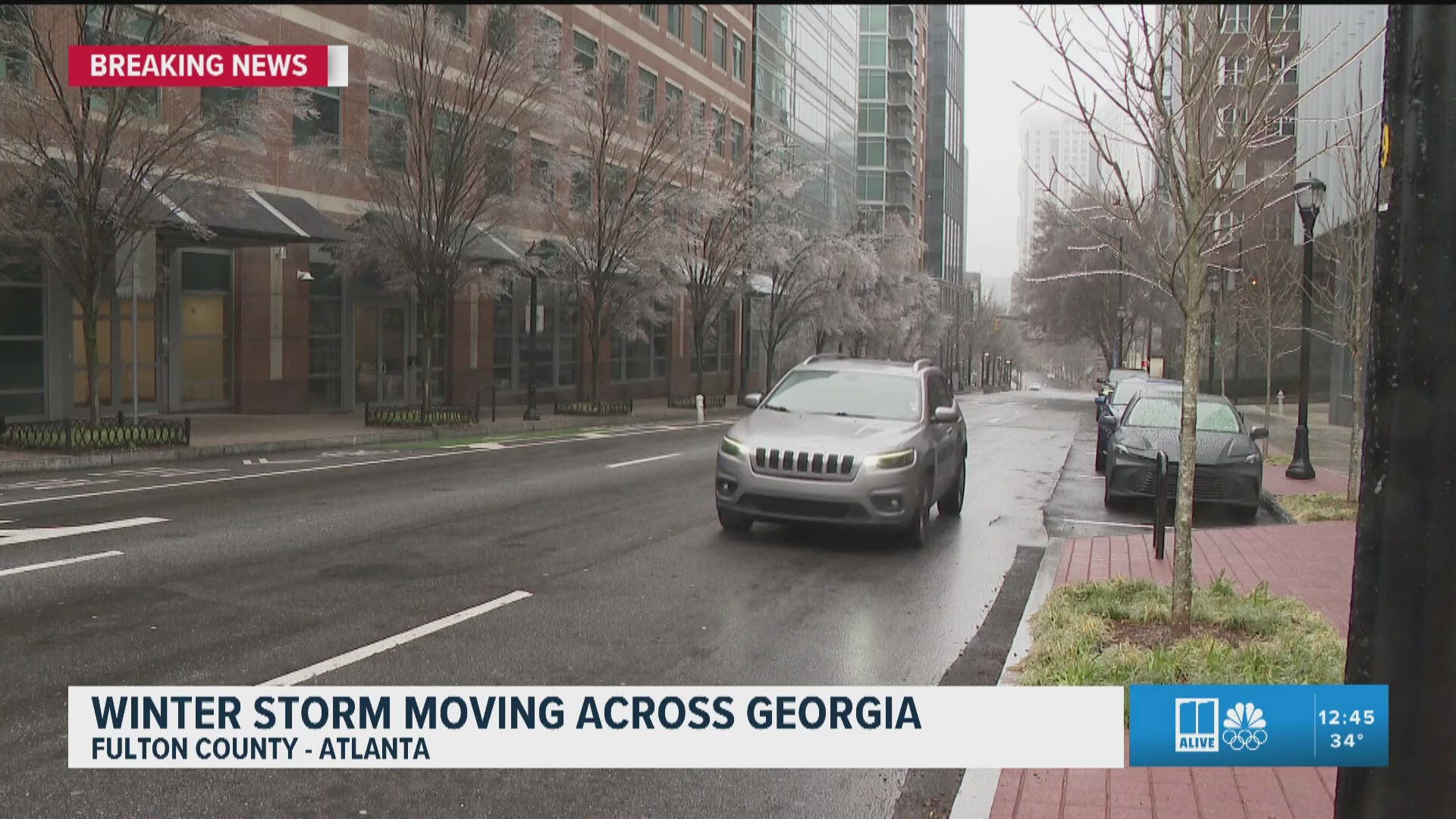 Atlanta roads avoid much icing, but falling ice off buildings becomes issue