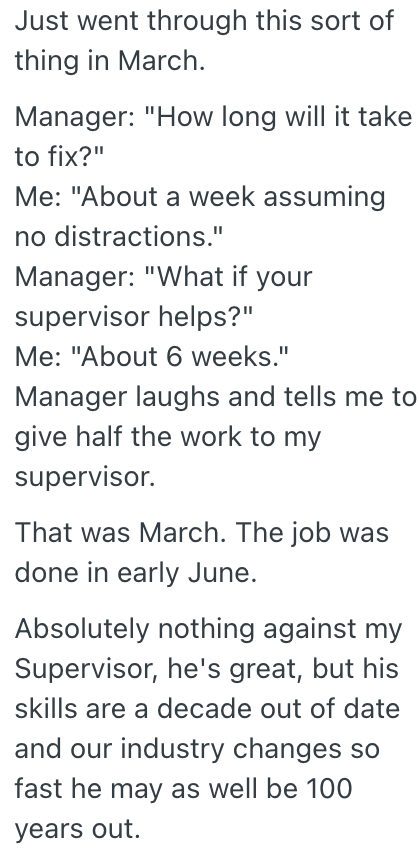 Supervisor insisted he knew how to fix a piece of company property, so ...