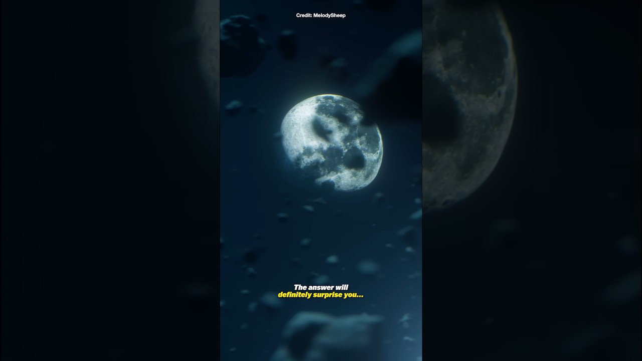 Why does the moon look white?