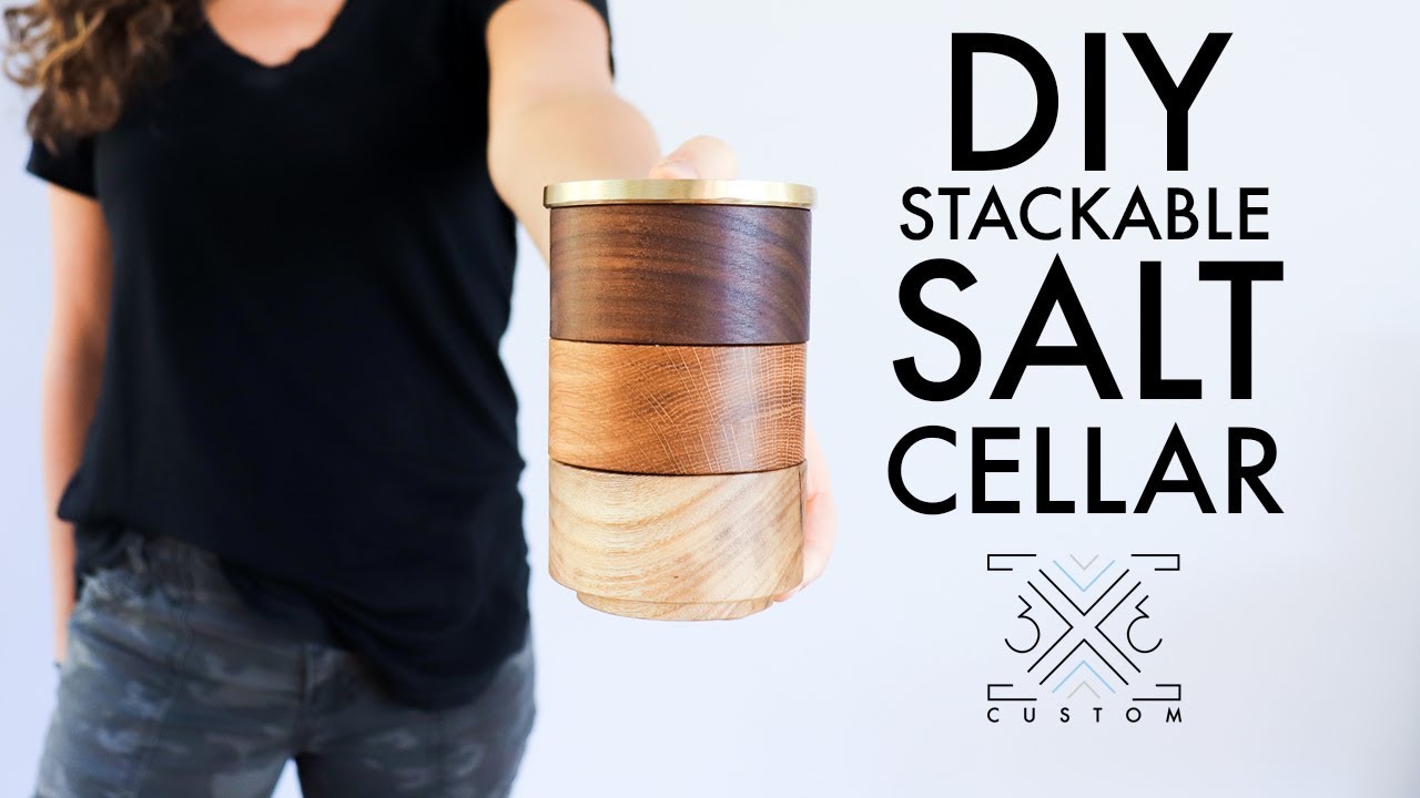 I made a stackable salt cellar from scraps! 🛠️