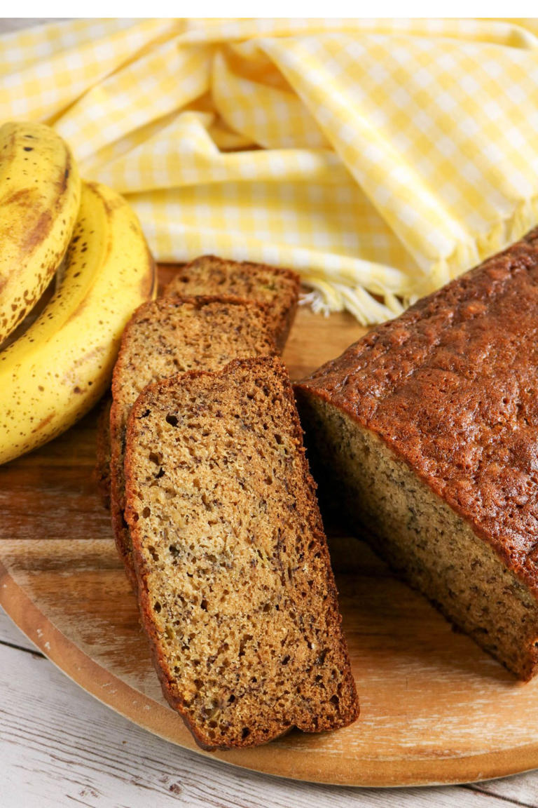 Banana bread with browned butter