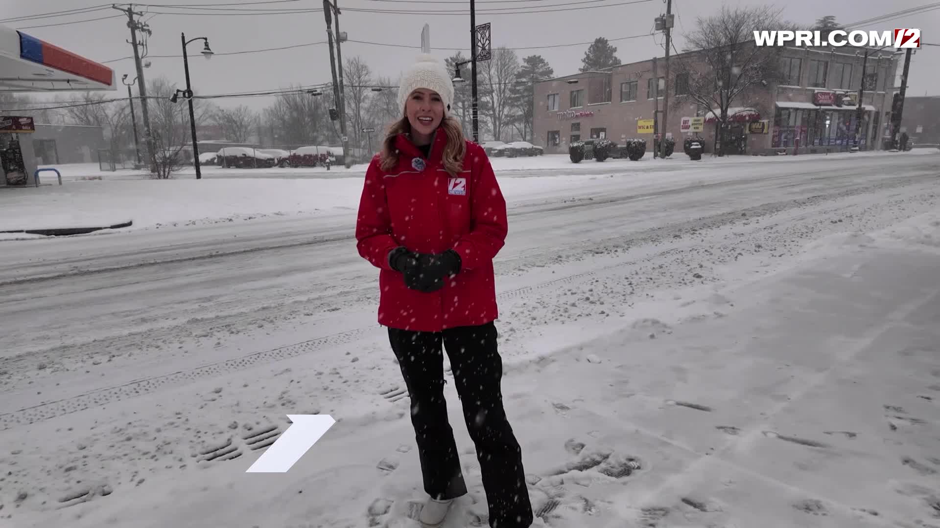 12 News Now: Snowstorm update from Providence, Sunday 2pm