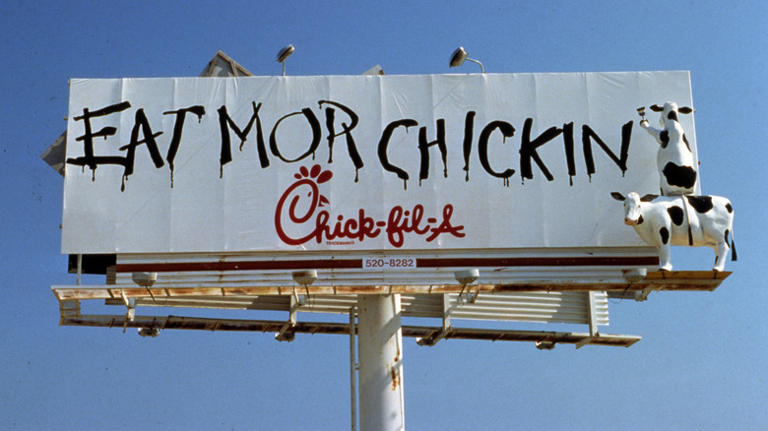 Chick-fil-A's mascot evolution from the 1970s to now