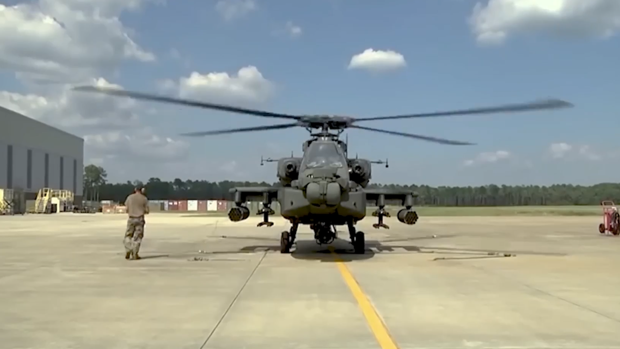 The helicopter so loud it shook an entire city