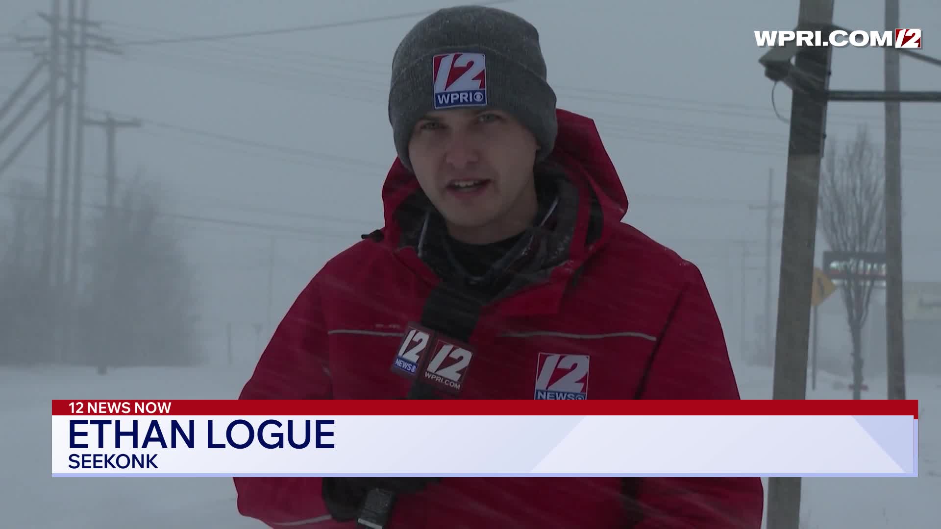 12 News Now: Snowstorm update from Seekonk, Sunday 430 pm
