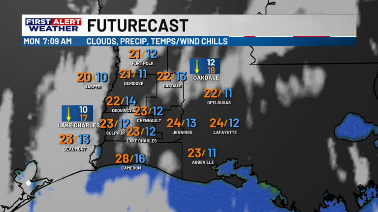 First alert forecast: Frigid temperatures and wind chills arrive tonight