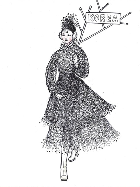 Snowflake fairy costume highlights Geum Key-sook’s 40-year fashion art ...