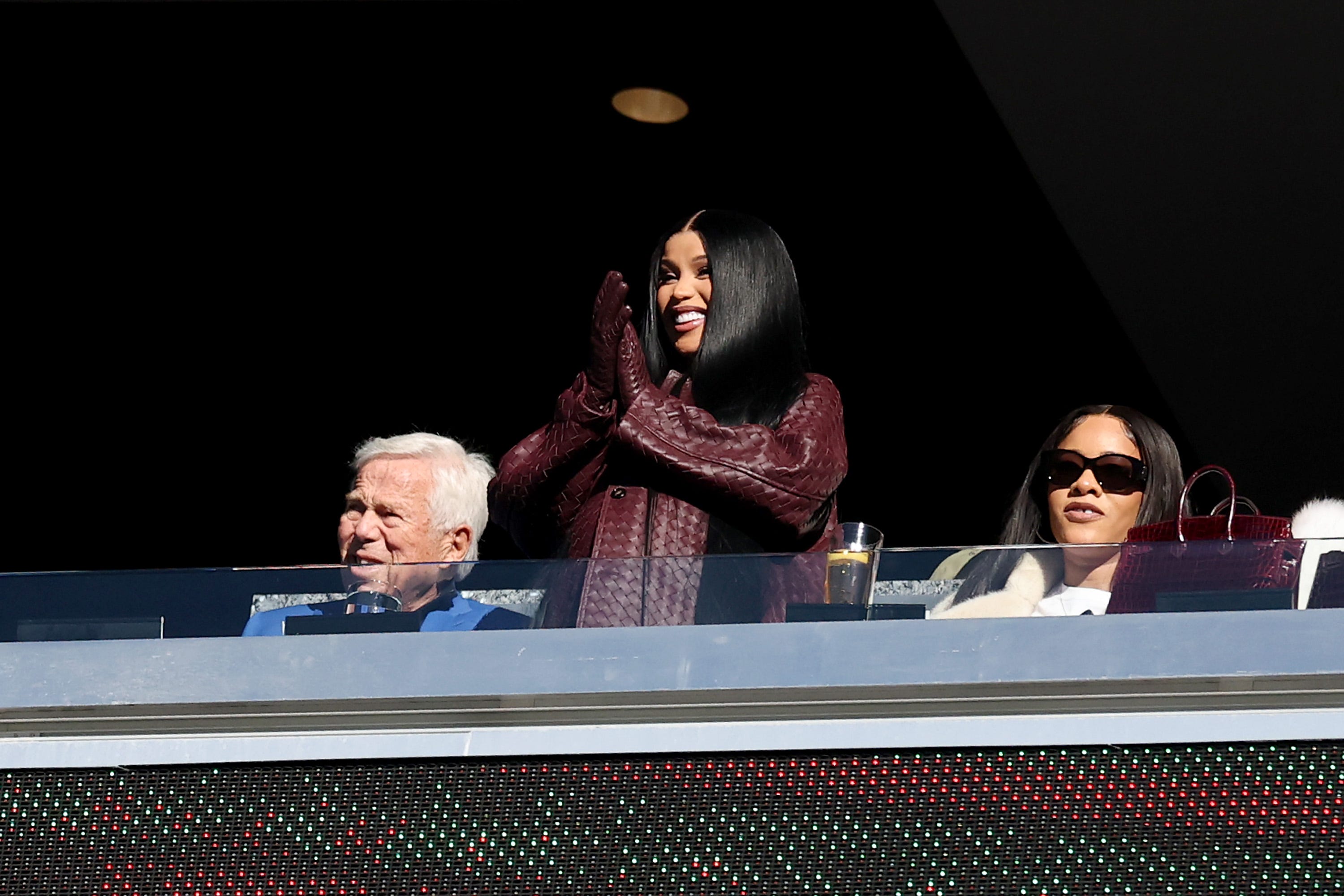 Was Cardi B at the Patriots-Broncos AFC Championship game?