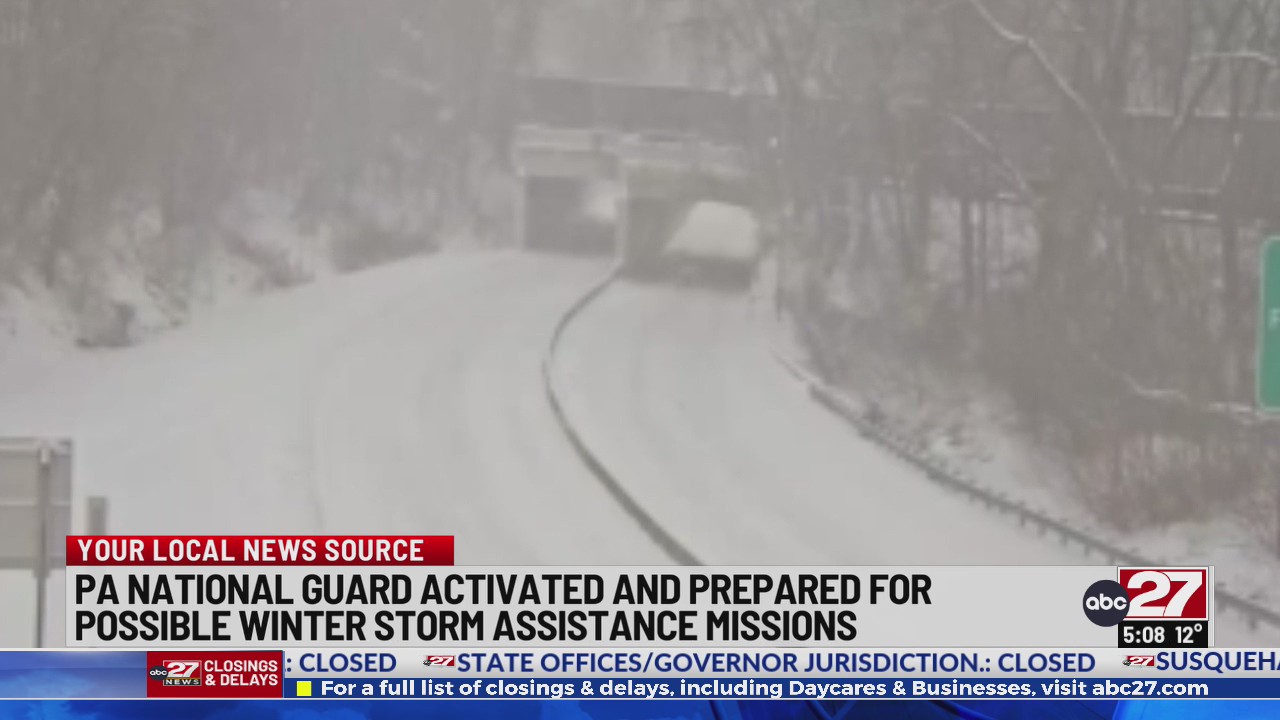 Pennsylvania National Guard activated and prepared for possible winter ...