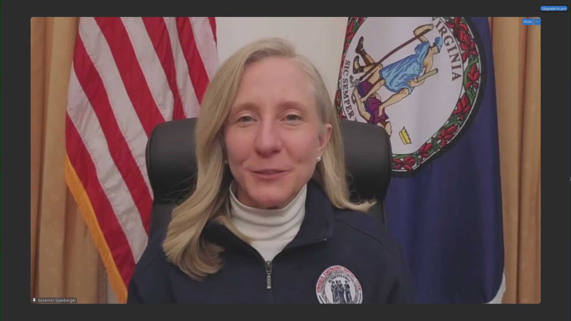 Governor Abigail Spanberger talks snow clean up in Virginia