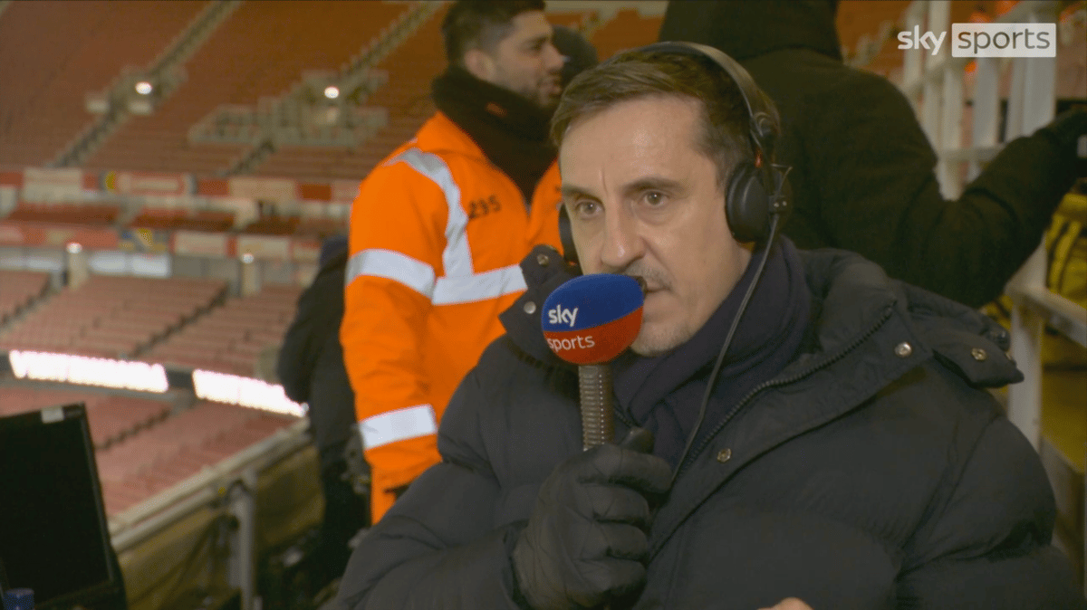 Neville makes fresh title prediction after Arsenal drop more points