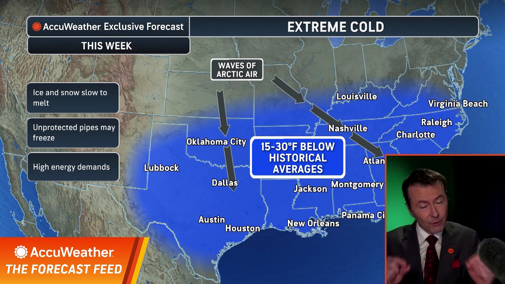 Dangerous situation across the South as more than a million lose power